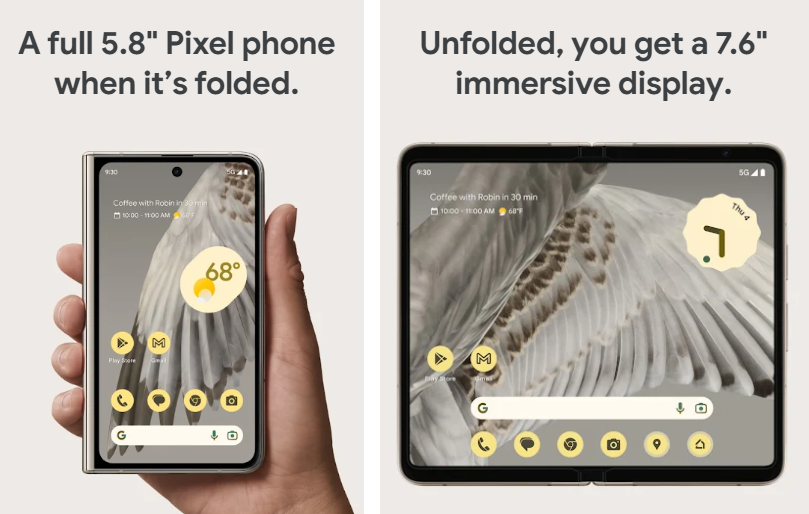 Google發表499美元的Pixel 7a與Pixel Tablet，以及1,799美元的雙螢幕手機Pixel Fold | iThome